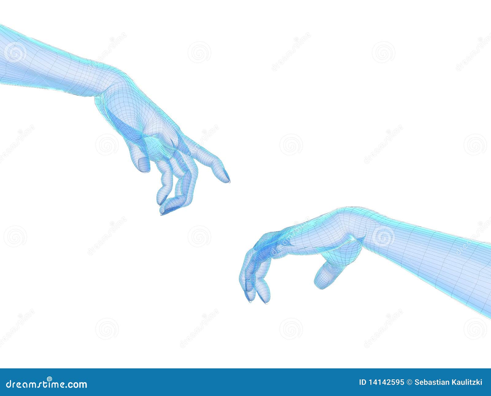 3d hands - wireframe stock illustration. Illustration of hand - 14142595