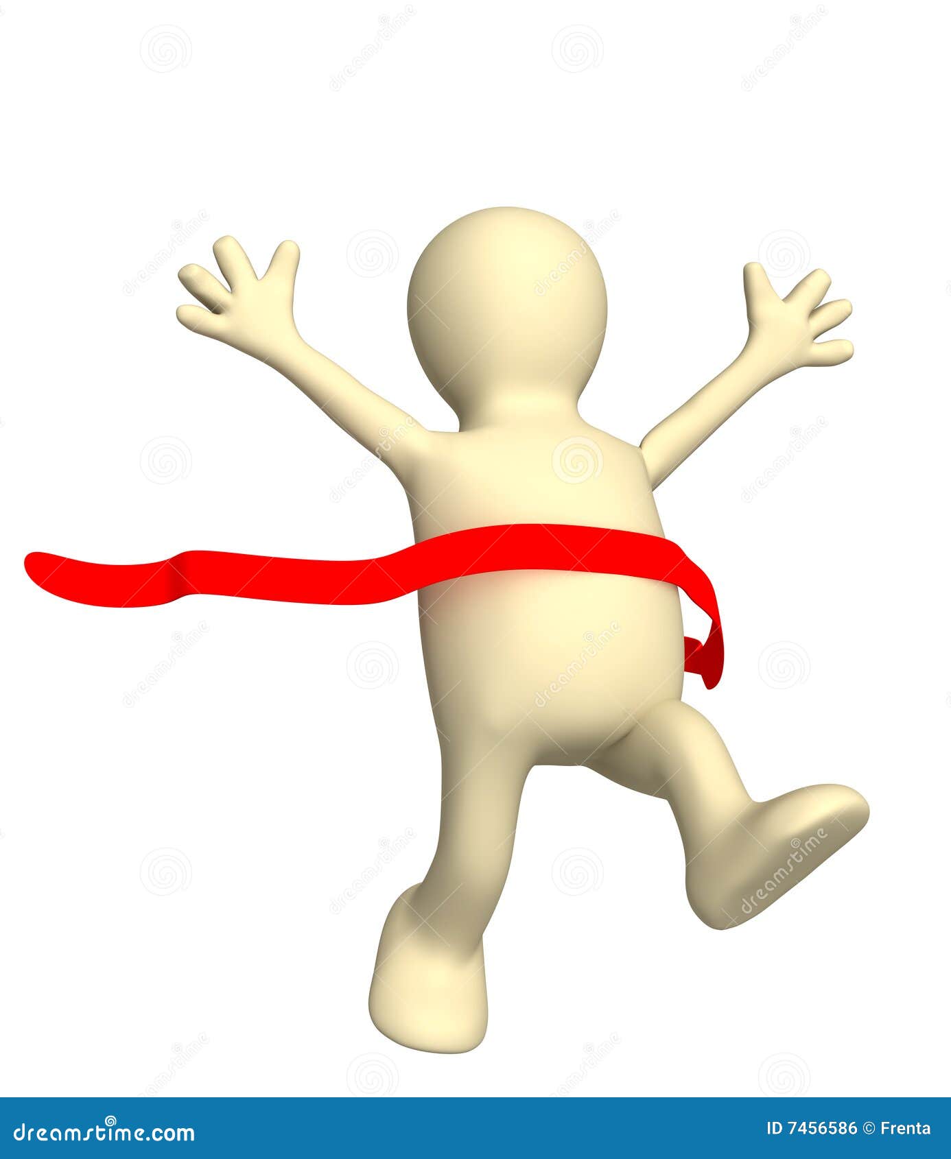 3d happy puppet stock illustration. Illustration of individuality - 7456586