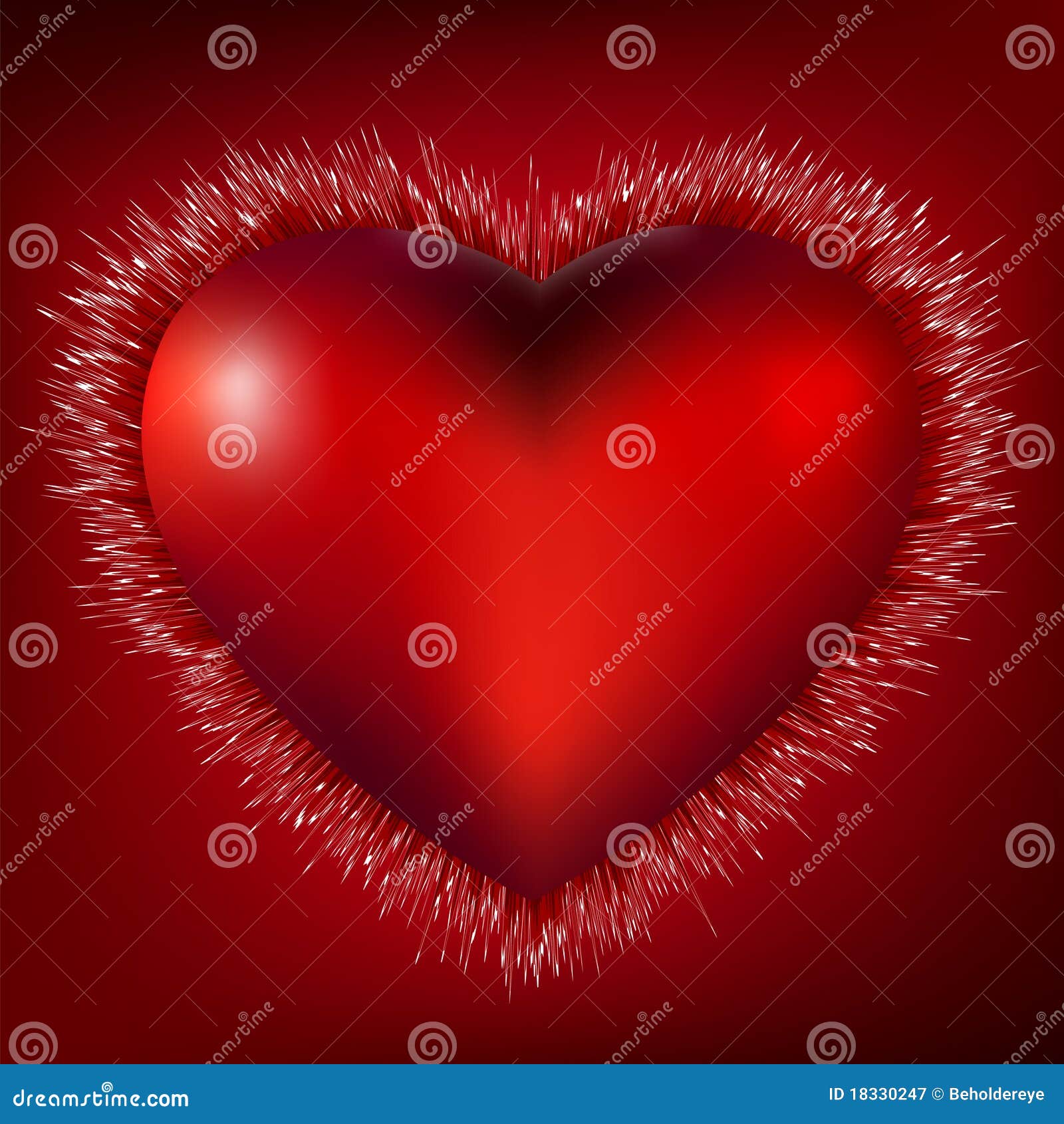3D Heart Burst Background. EPS 8 Stock Vector - Illustration of ...
