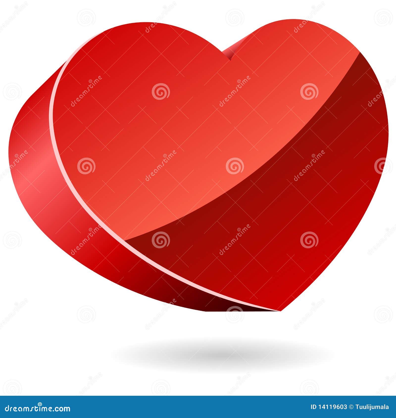 3D heart icon stock vector. Illustration of heart, element - 14119603