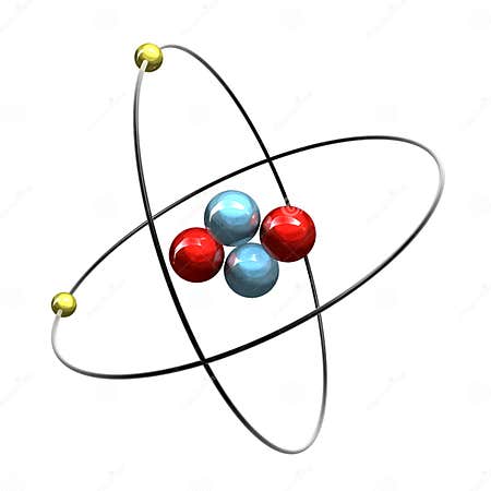 3d Helium Atom stock illustration. Illustration of network - 13768382