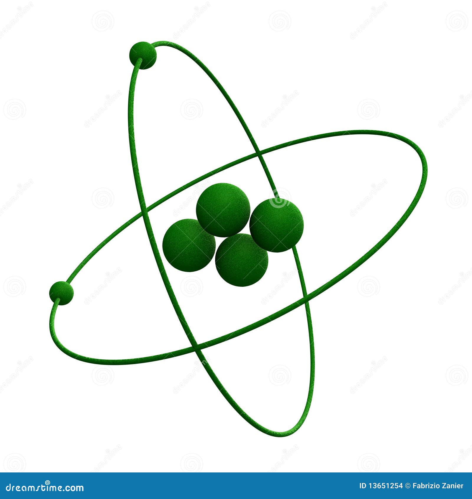 3d Helium Atom Royalty-Free Stock Image | CartoonDealer.com #3733750