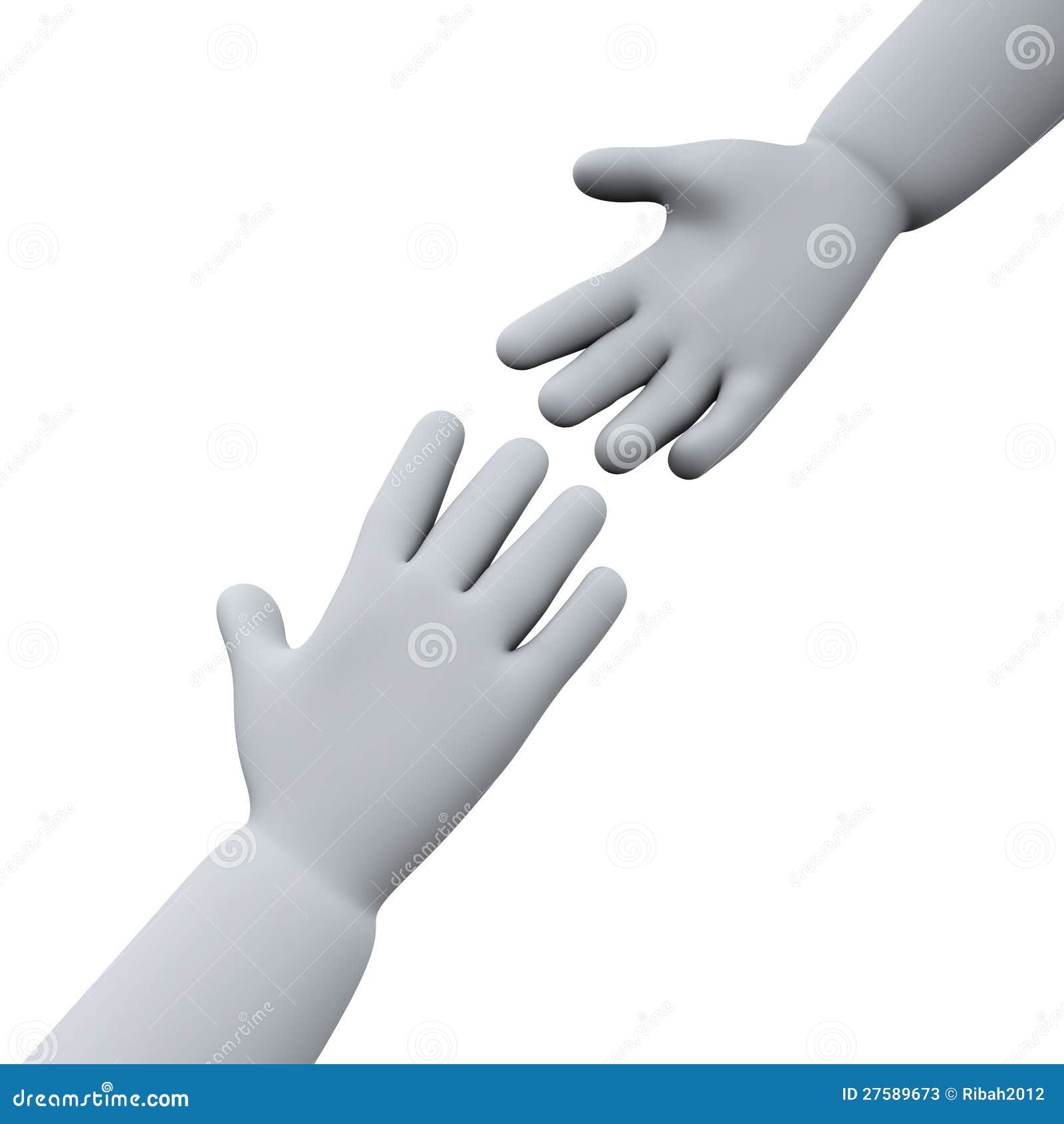 3d helpende handen stock illustratie. Illustration of zaken - 27589673