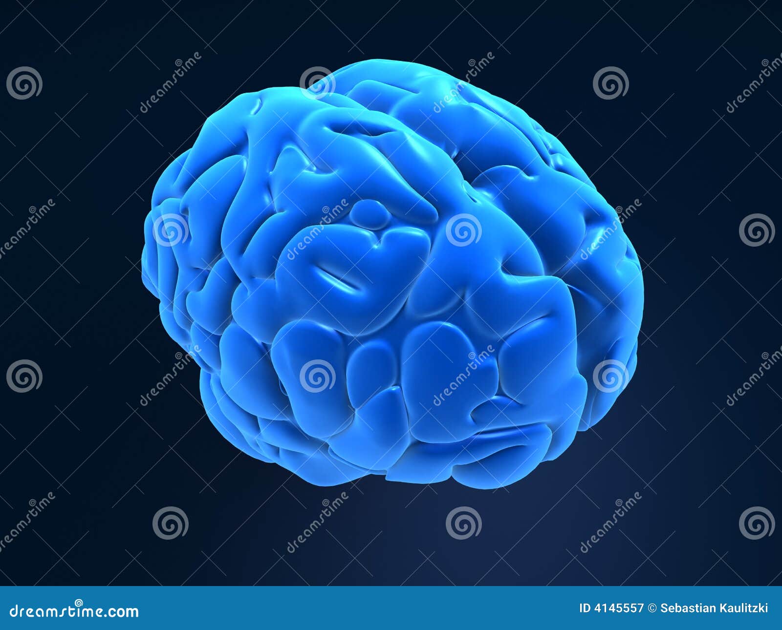 3d hersenen stock illustratie. Illustration of psychologie - 4145557