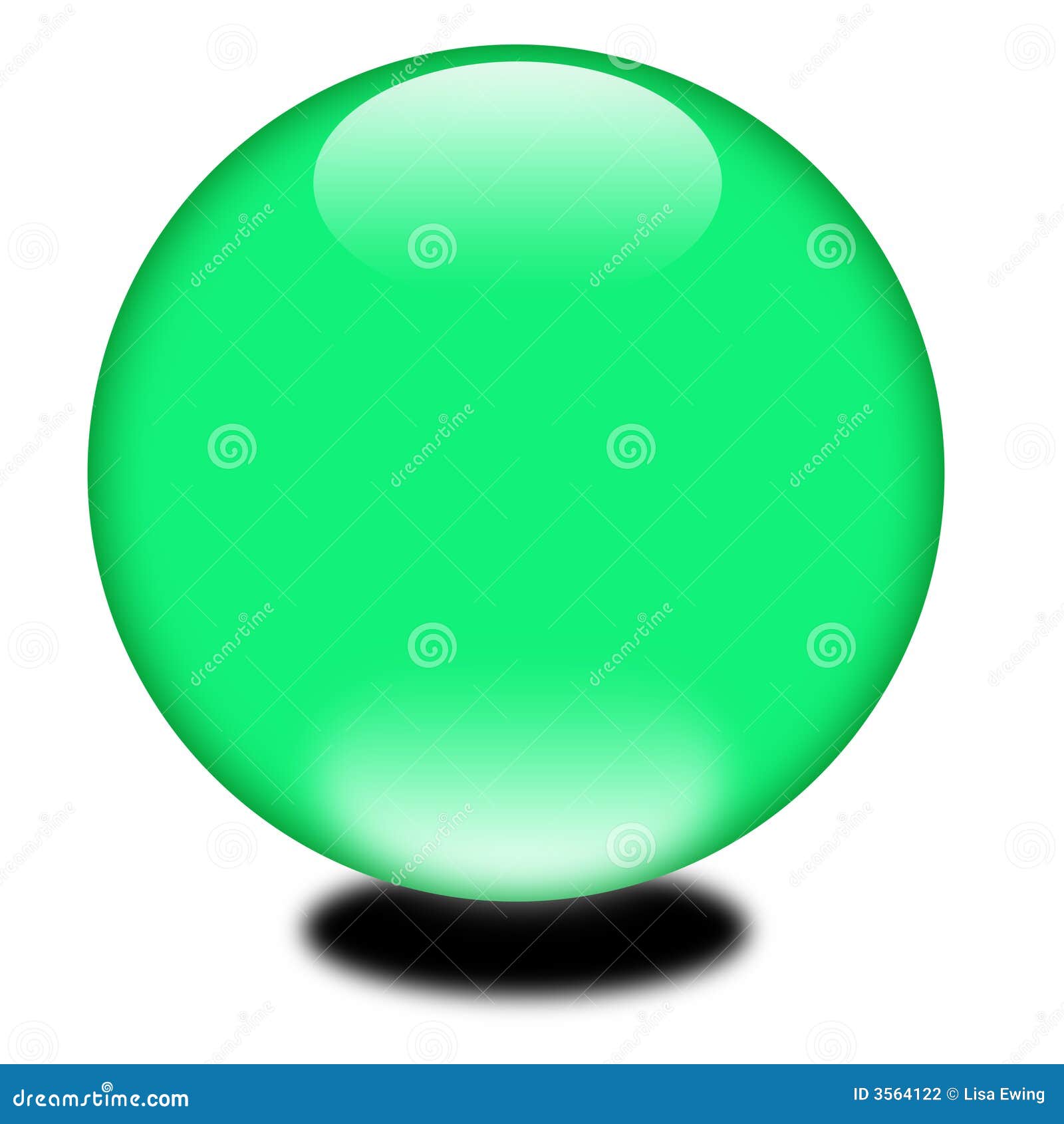 One Green Sphere Formed By Many Ellips. 3d Vector Illustration For ...