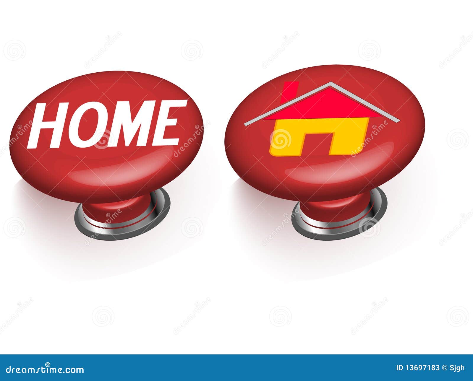 3d home buttons stock vector. Illustration of farm, conservation - 13697183