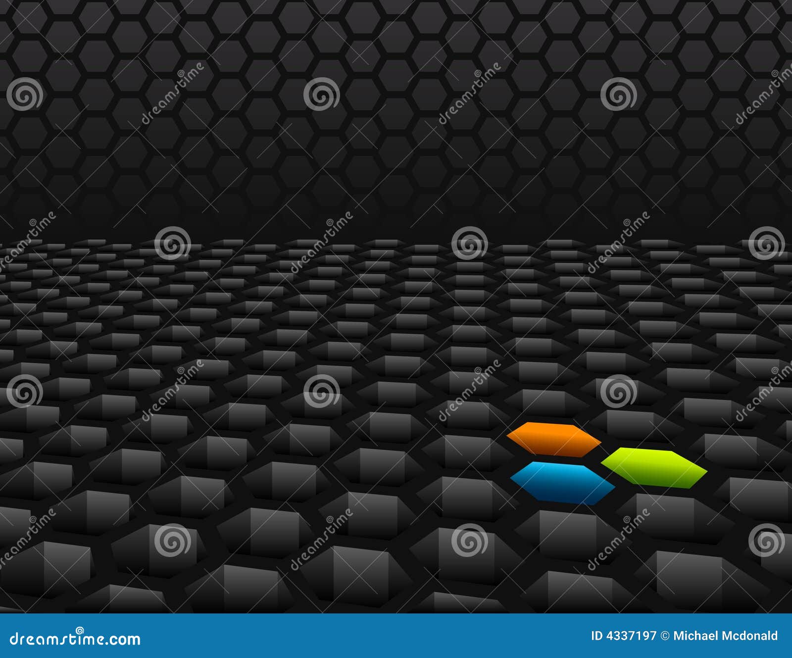 3D Honeycomb Mesh Background Stock Vector - Illustration of comb, frame ...