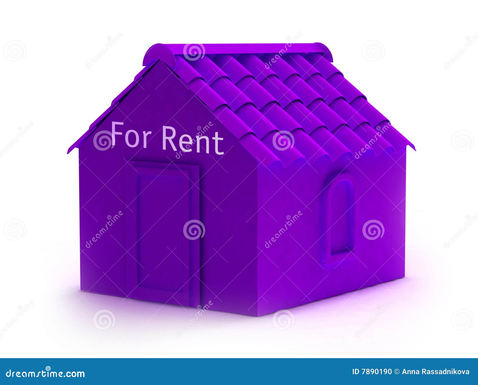 3d house for rent stock illustration. Illustration of architecture ...