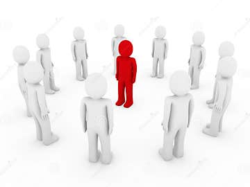 3d human circle red stock illustration. Illustration of occupation ...