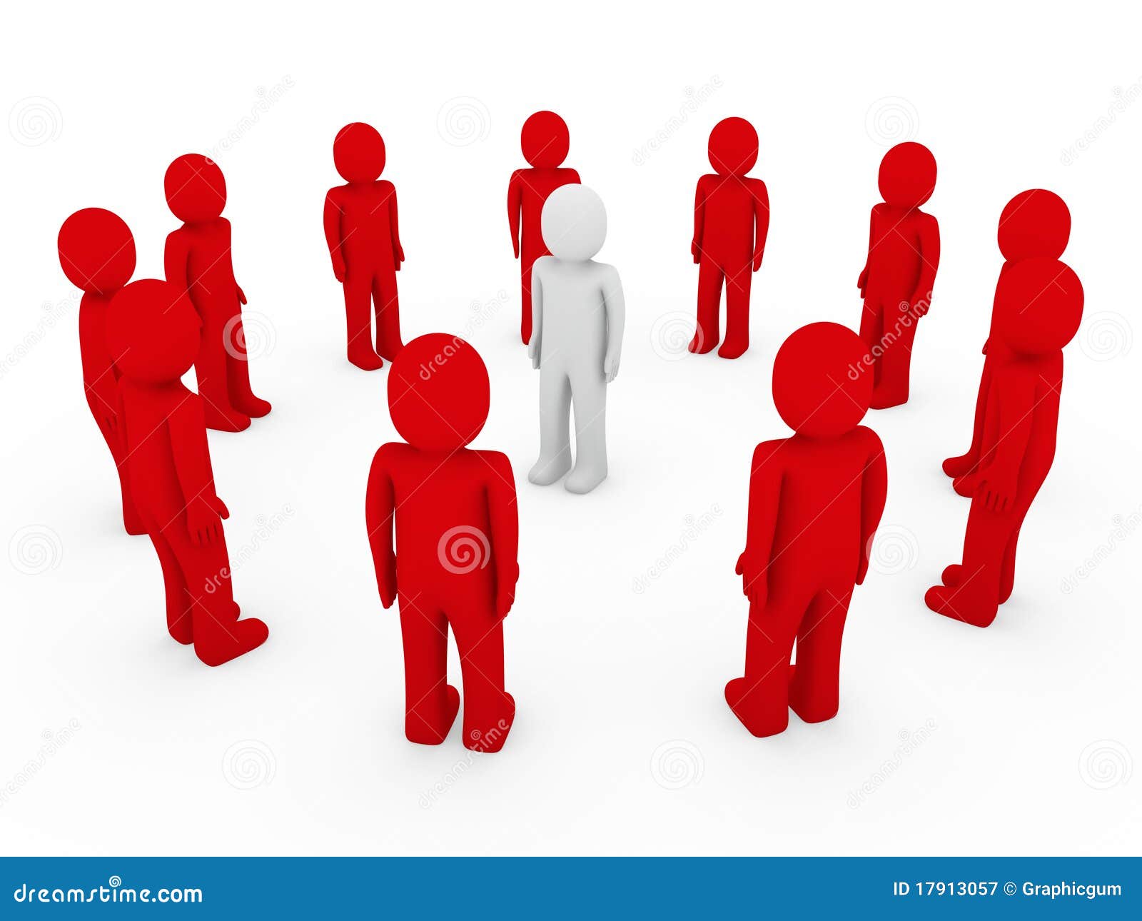 3D Human Red Circle Stock Image | CartoonDealer.com #23473393