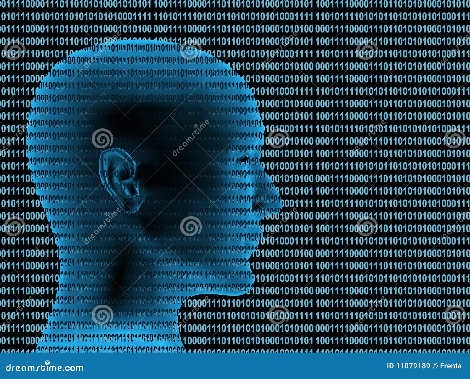 3d Human Profile from a Binary Code Stock Illustration - Illustration ... 3d Human Profile from a Binary Code Stock Illustration - Illustration ...