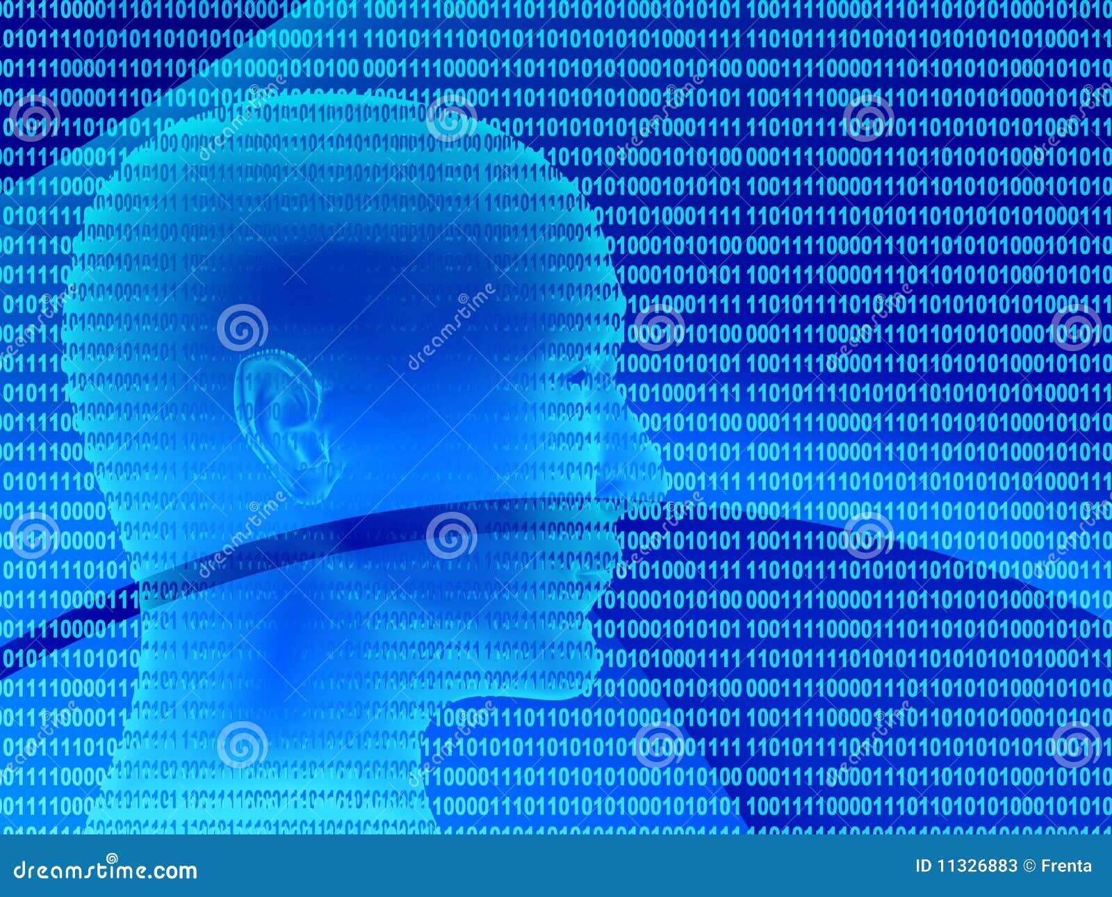 3d Human Profile from a Binary Code Stock Illustration - Illustration ... 3d Human Profile from a Binary Code Stock Illustration - Illustration ...