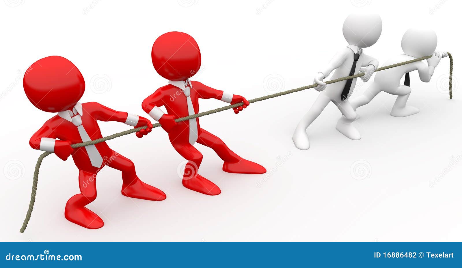 3D human pulling a rope stock illustration. Illustration of color ...