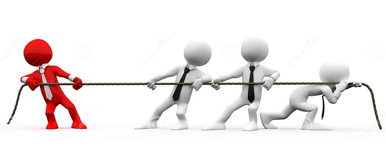 3D human pulling a rope stock illustration. Illustration of hand - 16988500