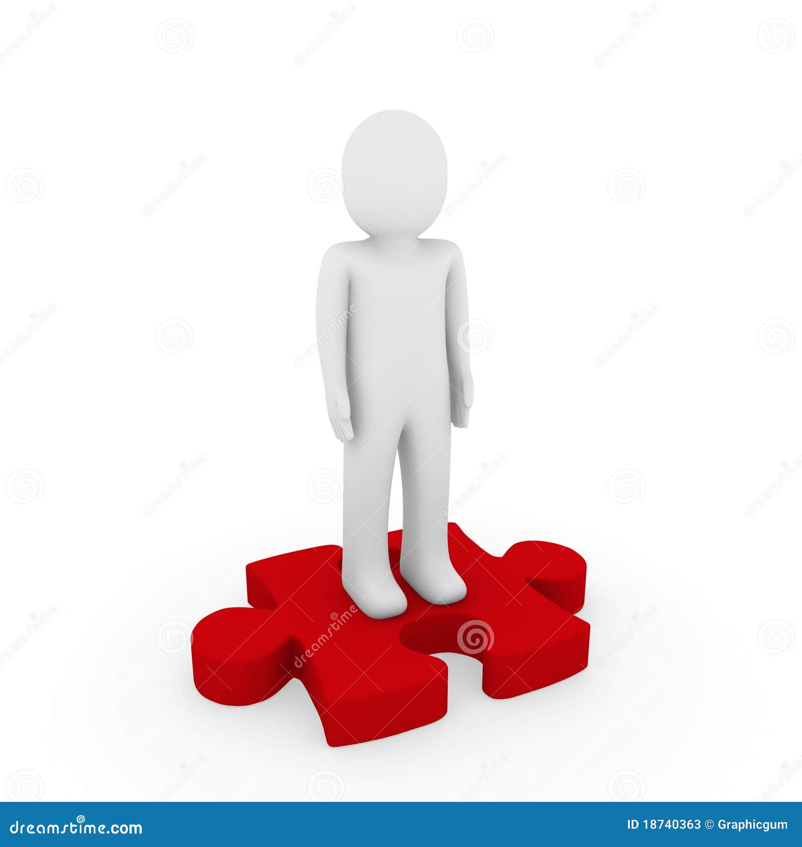 3d Human Puzzle Circle Royalty-Free Stock Photography | CartoonDealer ...