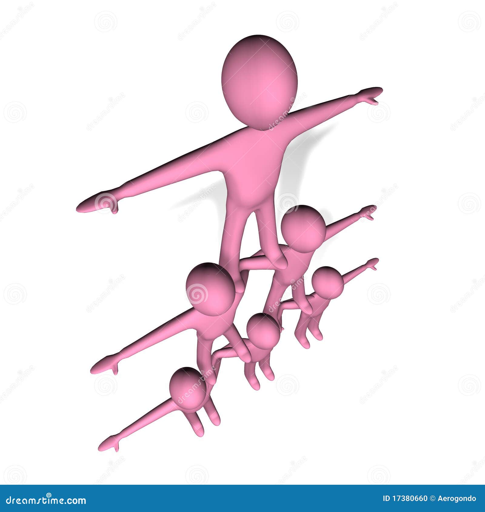 3d human pyramid stock illustration. Illustration of group - 17380660