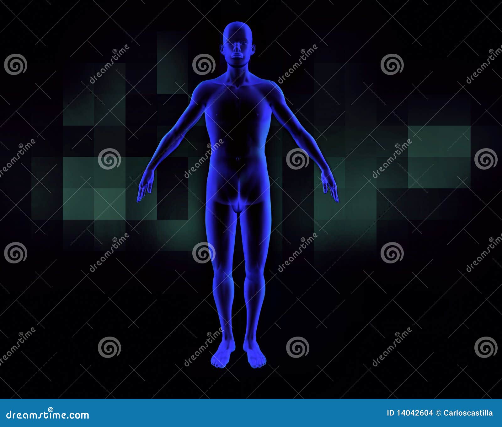 3d human scanner stock illustration. Illustration of healthcare - 14042604