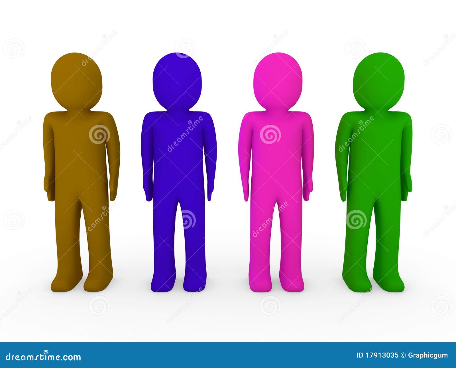 3d human team stock illustration. Illustration of ideas - 17913035