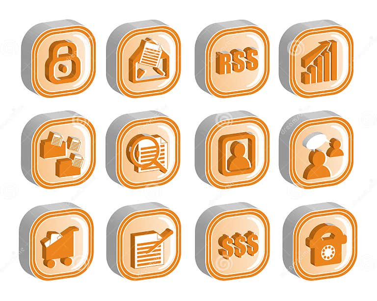 3D Icon Set 2 vector editorial photo. Illustration of chart - 3454566