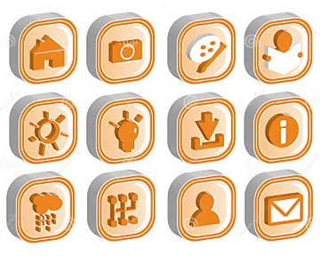 3D Icon Set 2 vector stock vector. Illustration of address - 3455821