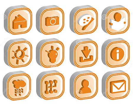 3D Icon Set 2 vector stock vector. Illustration of address - 3455821