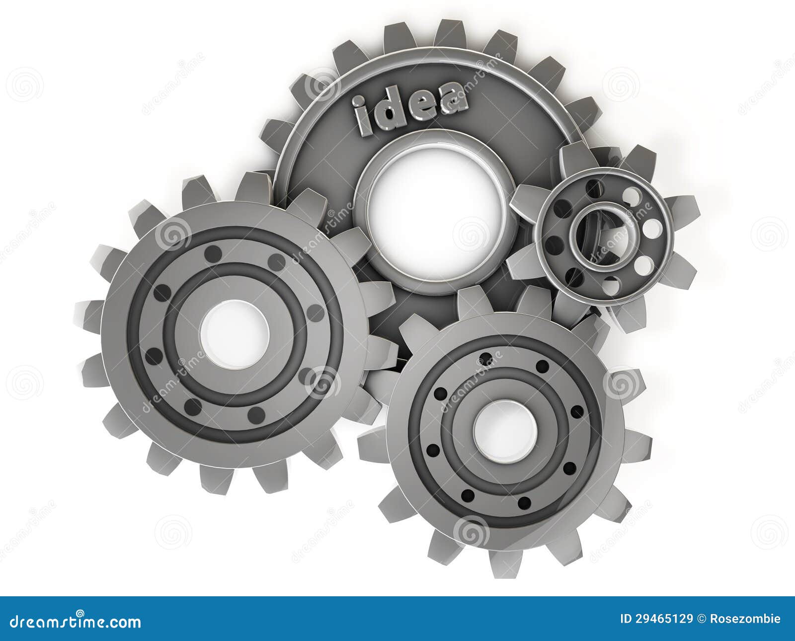 3d idea gear stock illustration. Illustration of industrial - 29465129