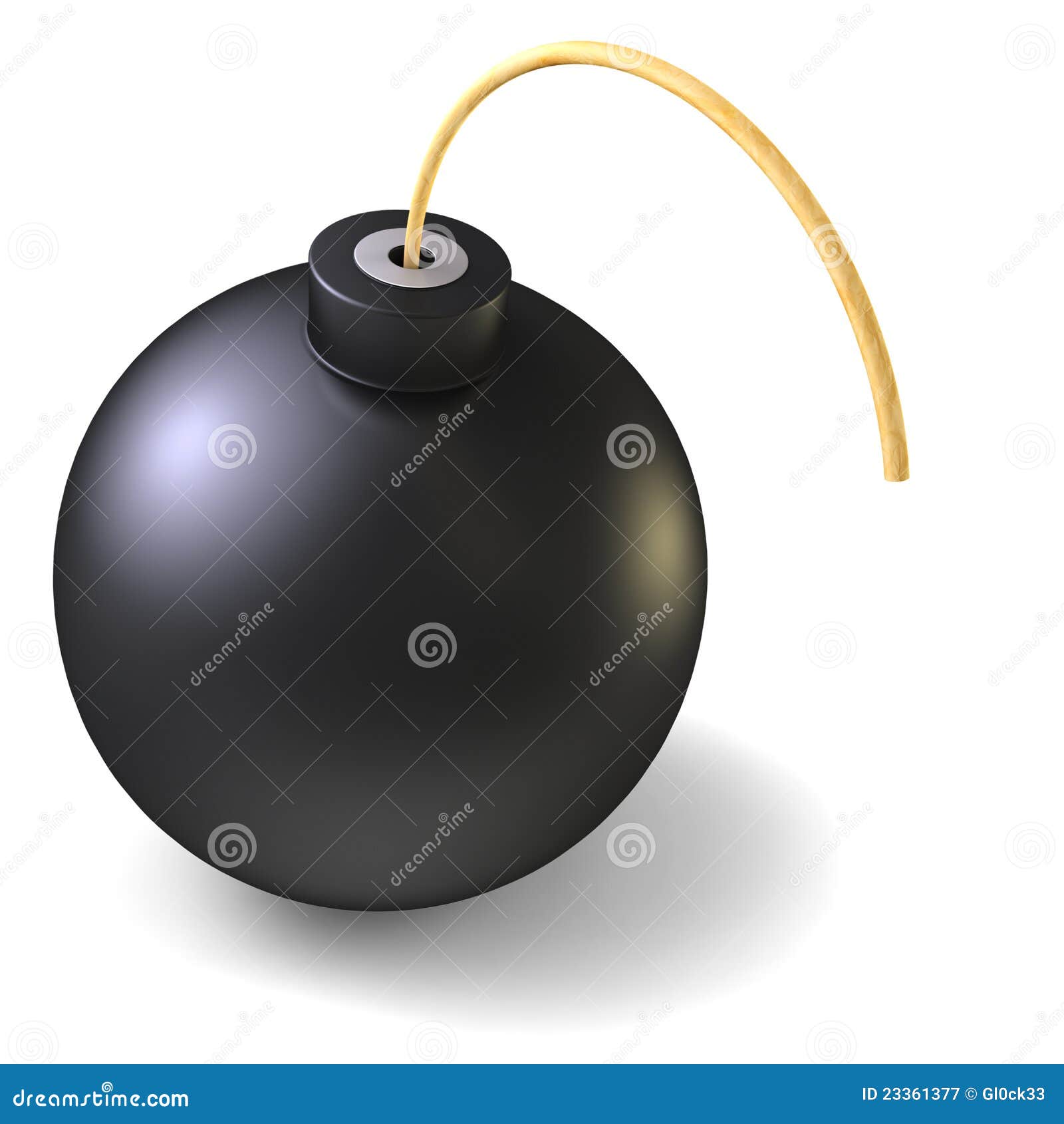 3D Illustratie van de Bom stock illustratie. Illustration of drie ...