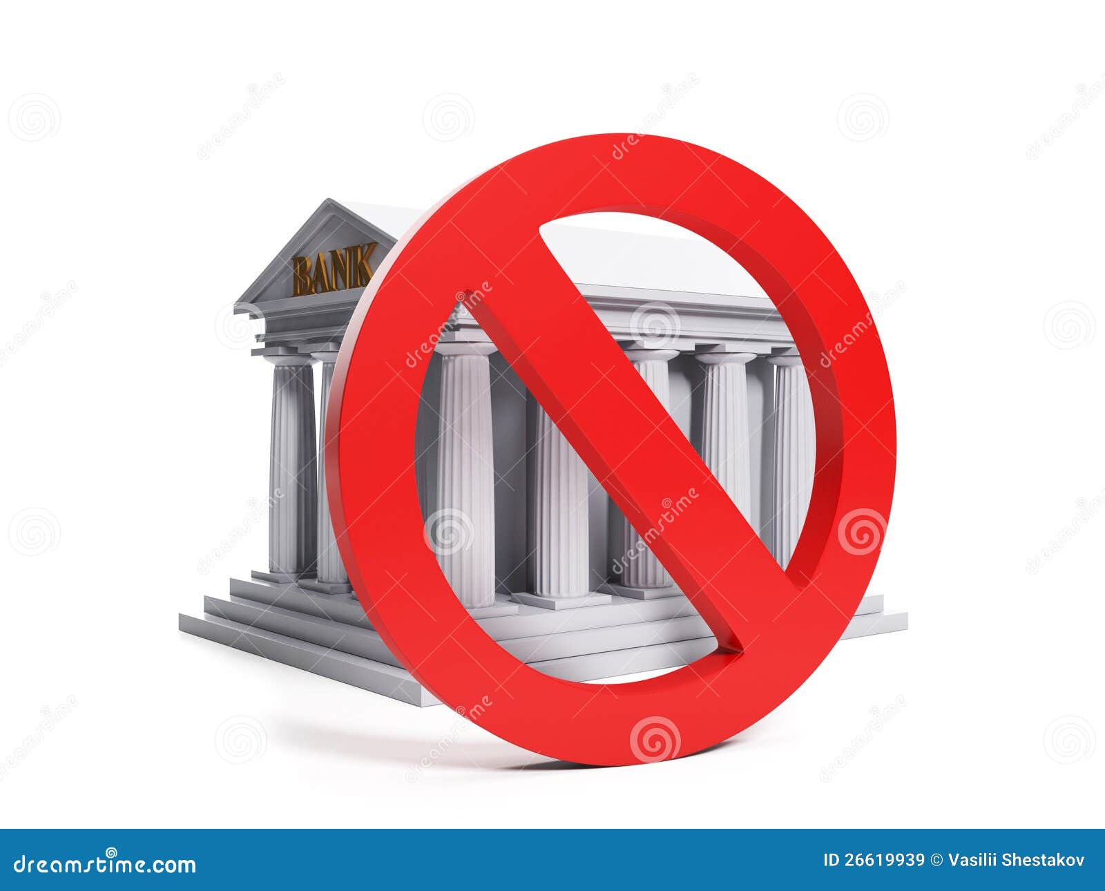 Bank Failure Brochure Template Cartoon Vector | CartoonDealer.com ...