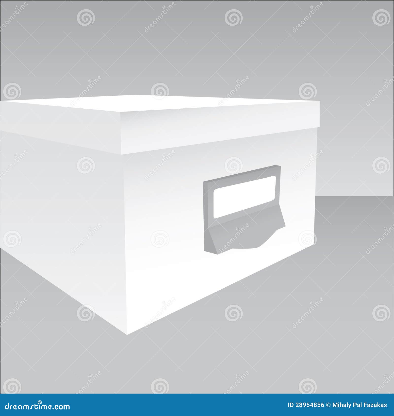 3d Illustration of a Closed Box Stock Vector - Illustration of package ...