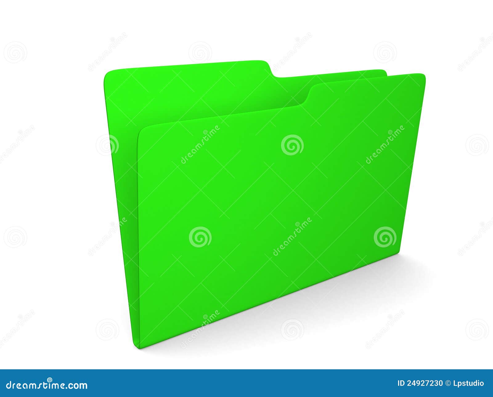 Green FTP Folder Icon Isolated On Blue Background. Software Update ...