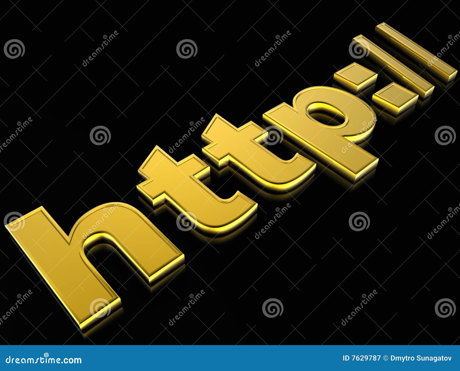 3d Illustration Internet Sign Stock Illustration - Illustration of ...