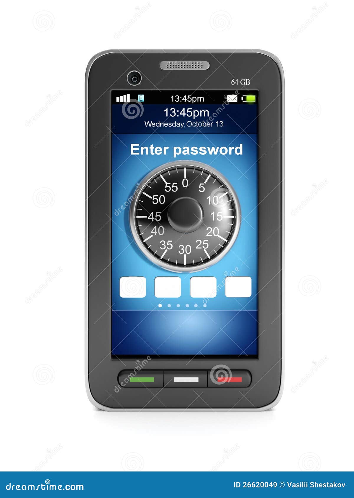 3d Illustration: Mobile Technology. Stock Illustration - Illustration ...