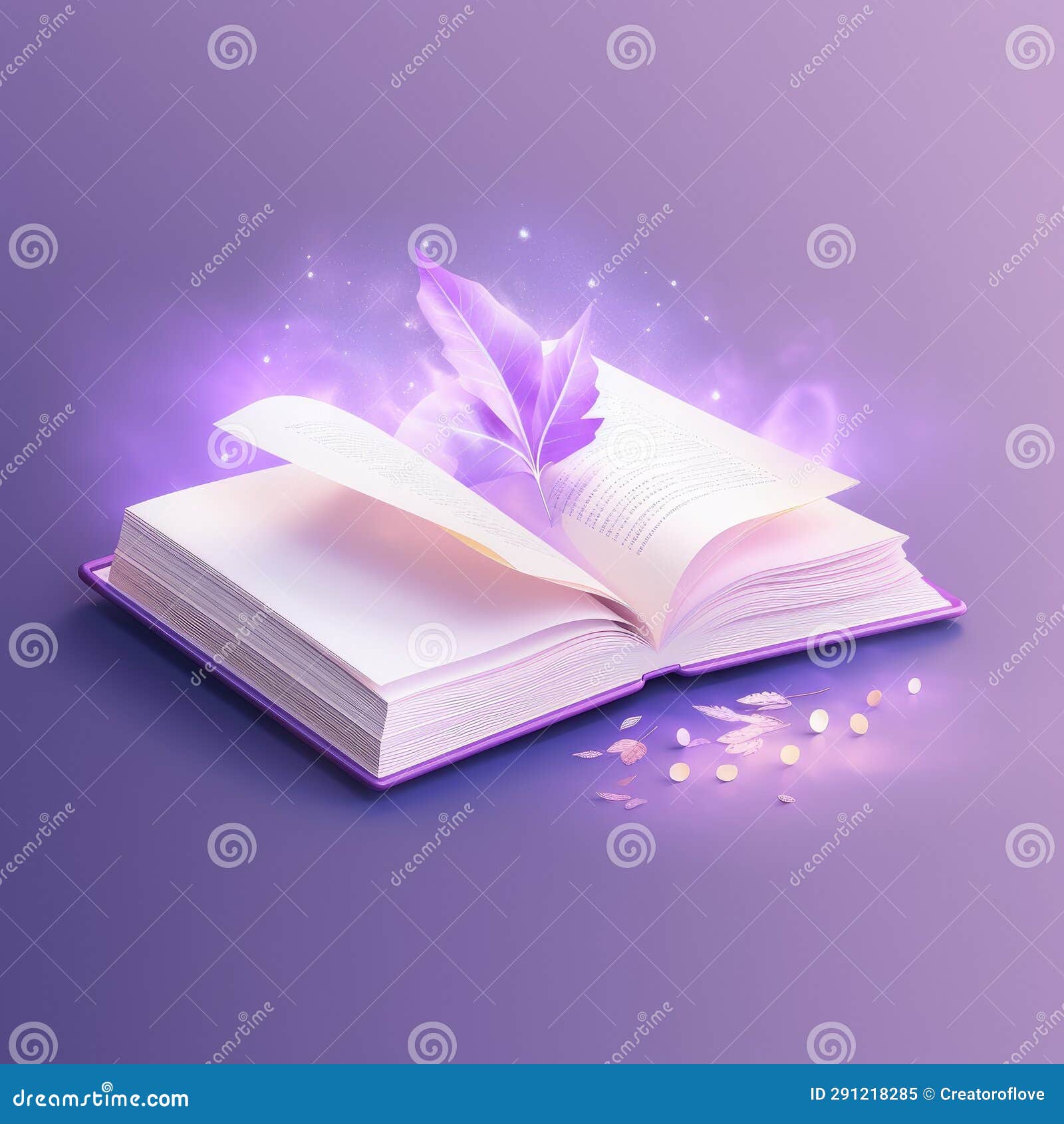 Open Magical Book That Contains Fantastic Stories, Reading Books And ...