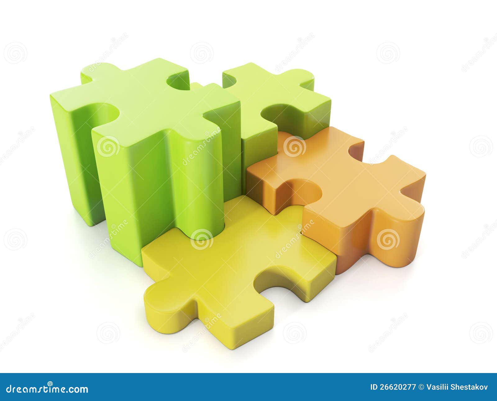 3d Illustration: Rising through the Ranks. Stock Illustration ...