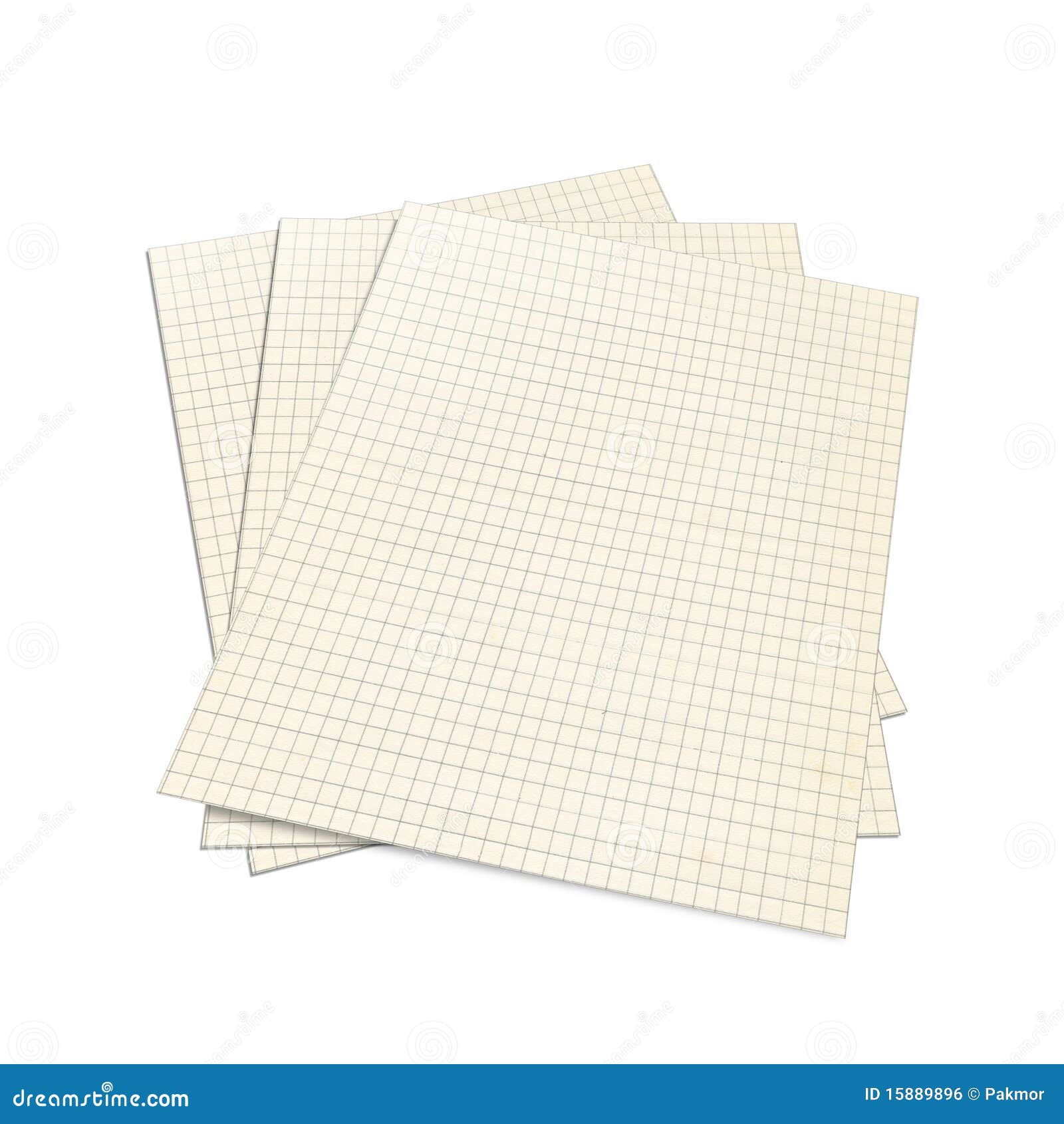 Squared Notebook Page With Red Margins. Torn Sheets Of Paper. Vector ...