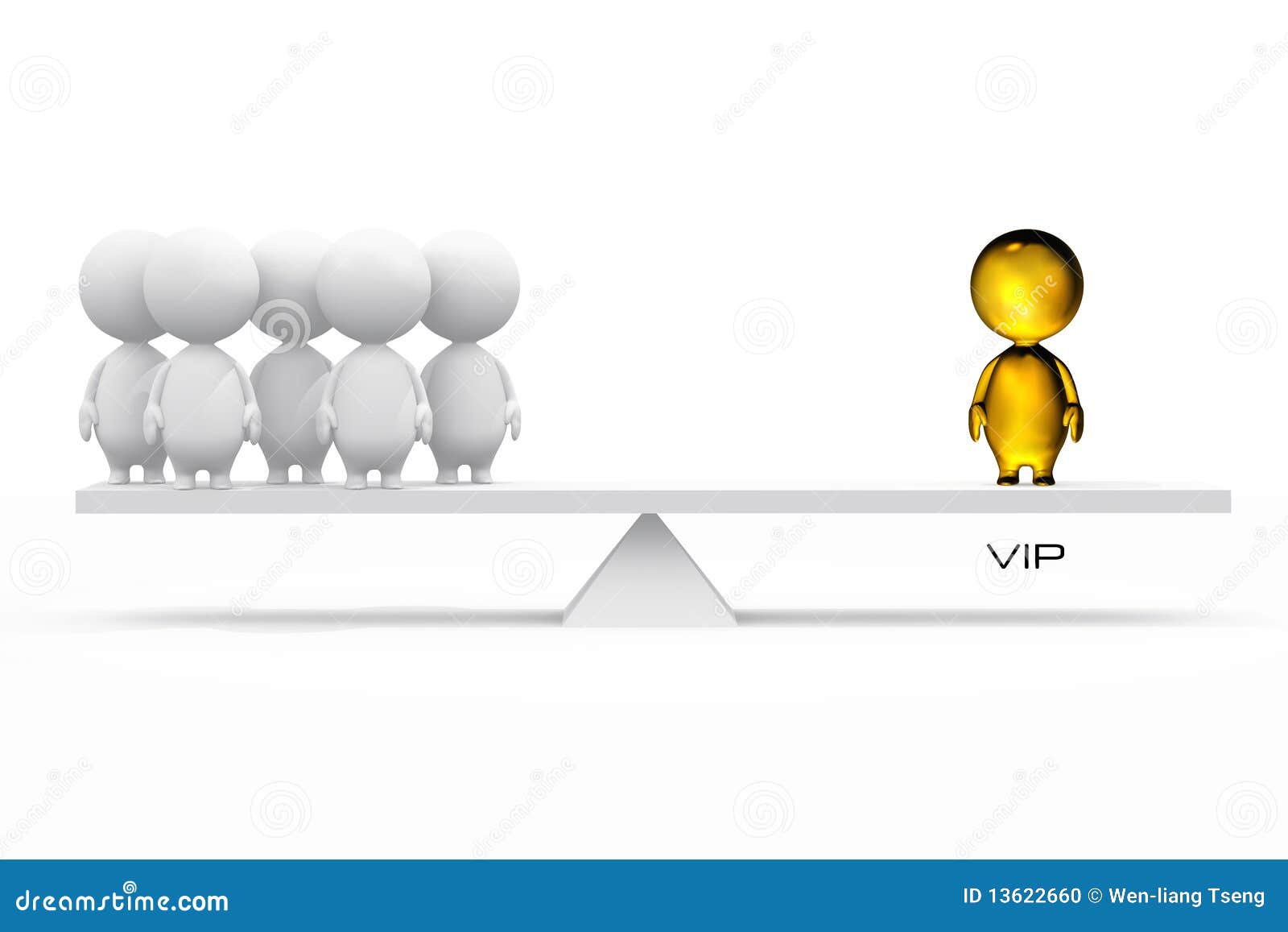 3D illustration of a VIP stock illustration. Illustration of character ...