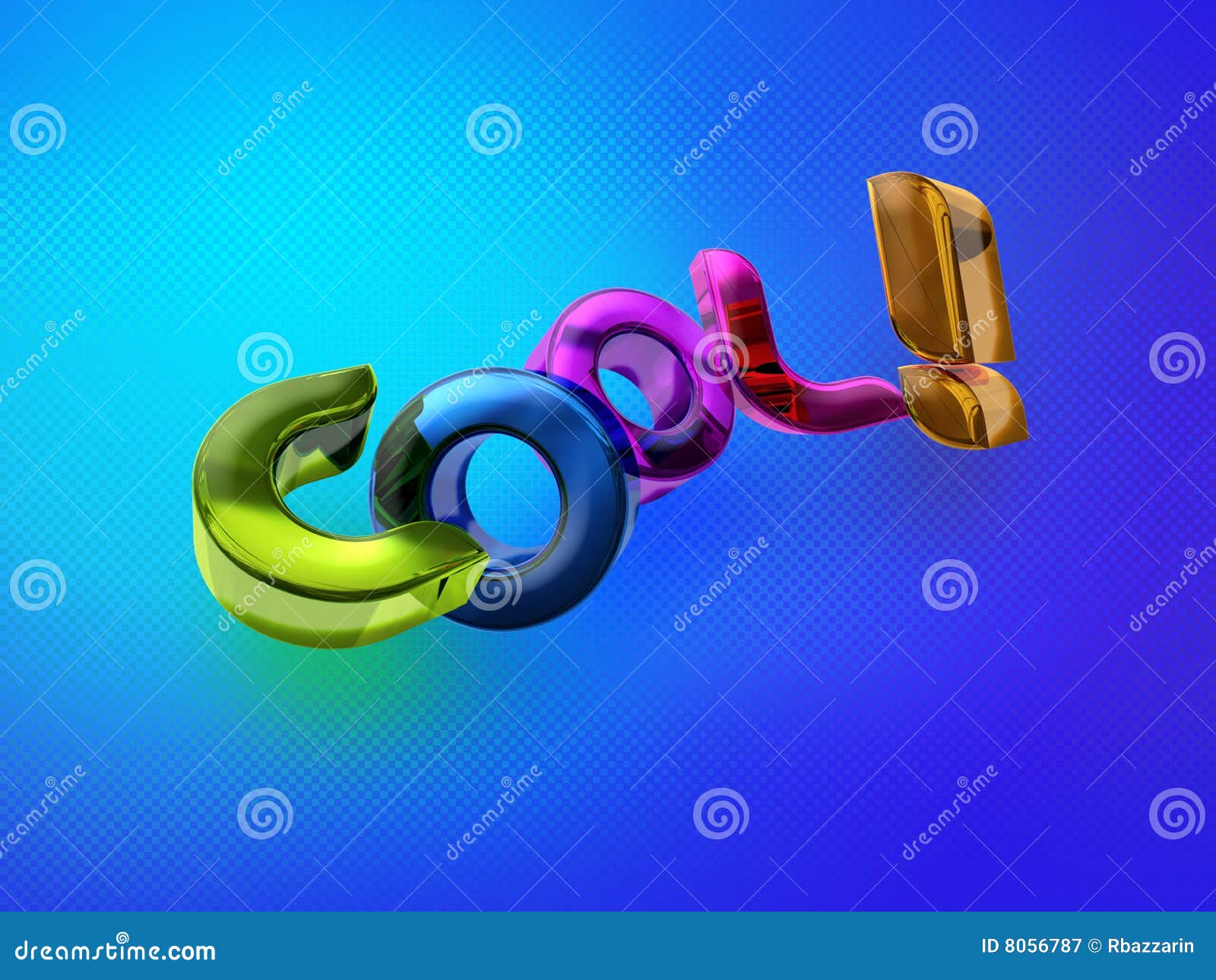 3D Illustration of the Word Cool! Stock Illustration - Illustration of ...