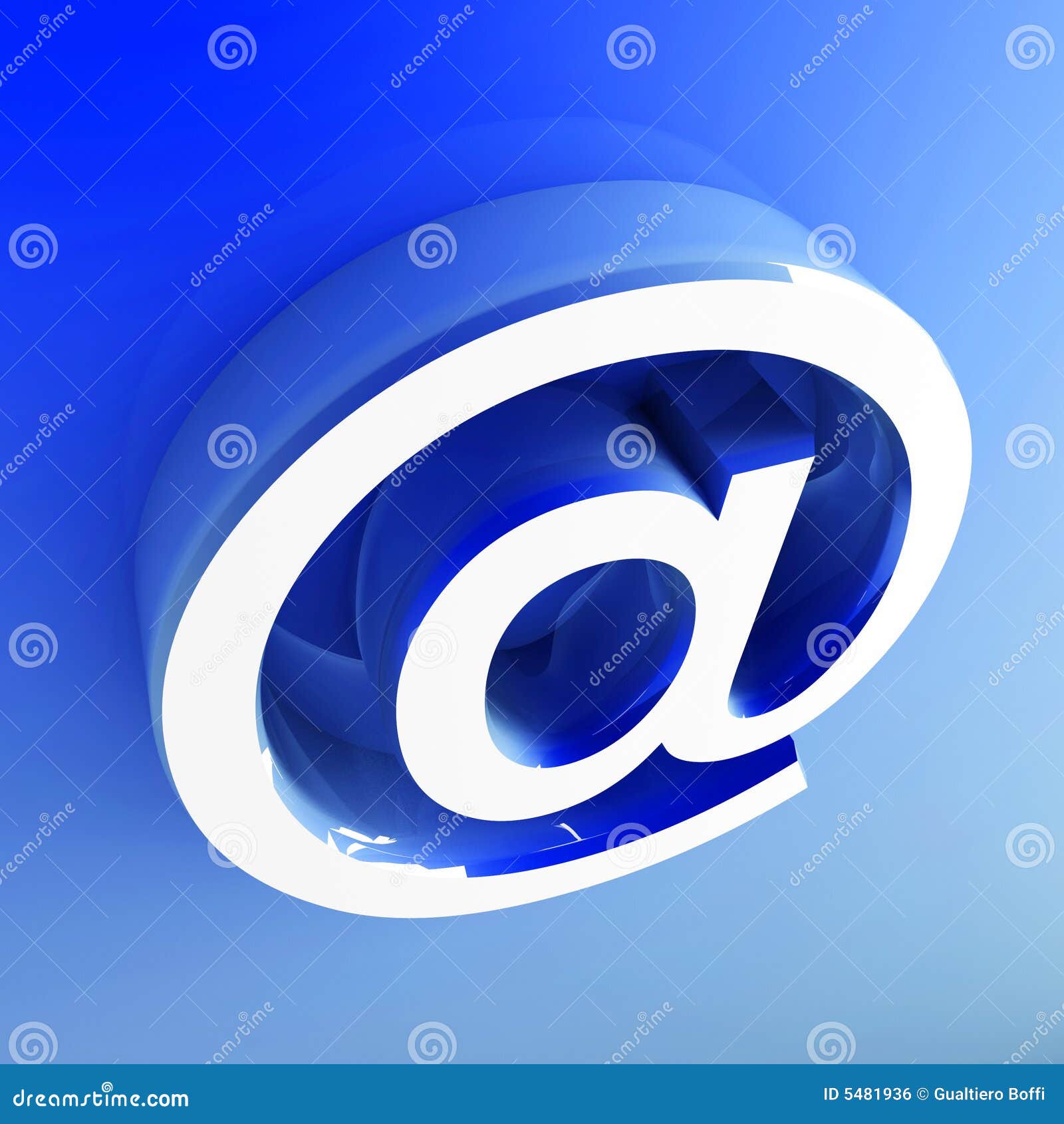 3d image of email symbol stock illustration. Illustration of ...