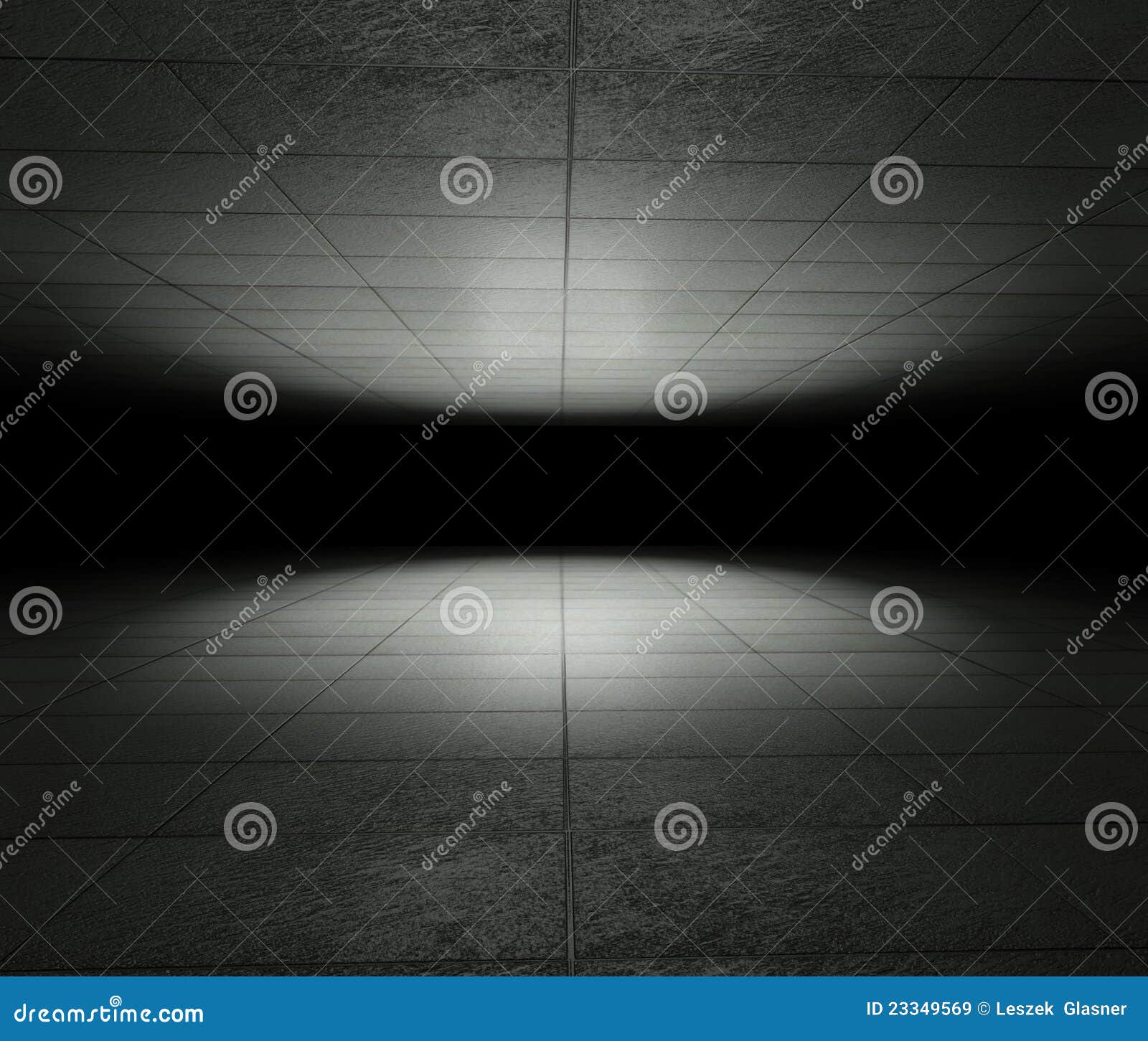 3d Infinite Space with Tiles Stock Illustration - Illustration of ...