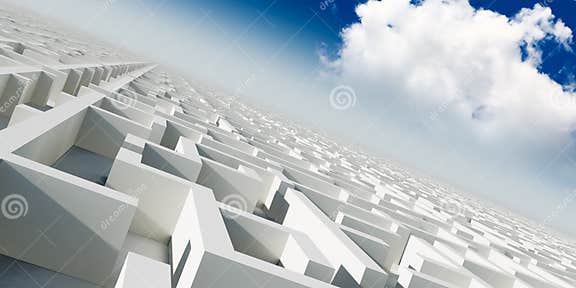 3d infinity maze stock illustration. Illustration of labyrinth - 13723891