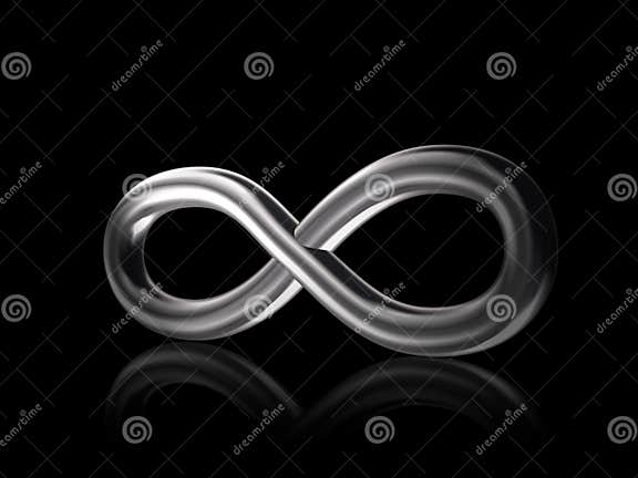 3D Infinity Symbol stock illustration. Illustration of clear - 16671869