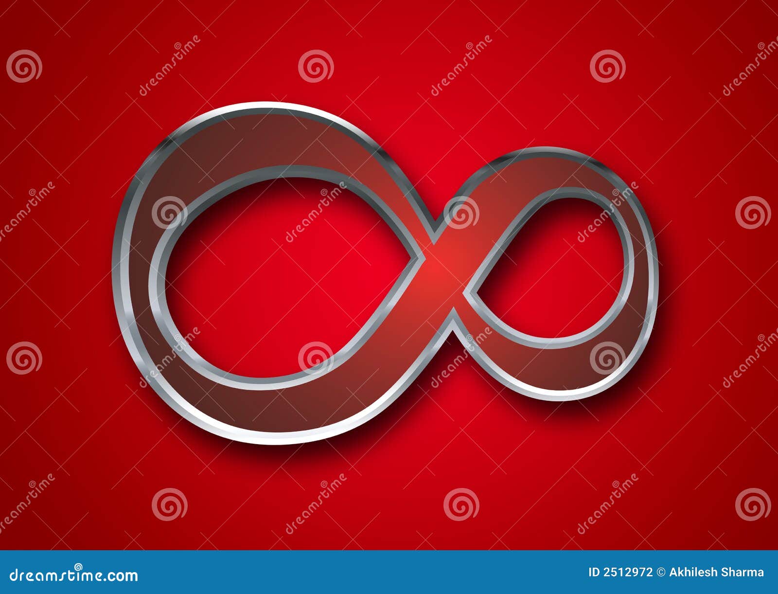3D Infinity symbol stock illustration. Illustration of idea - 2512972