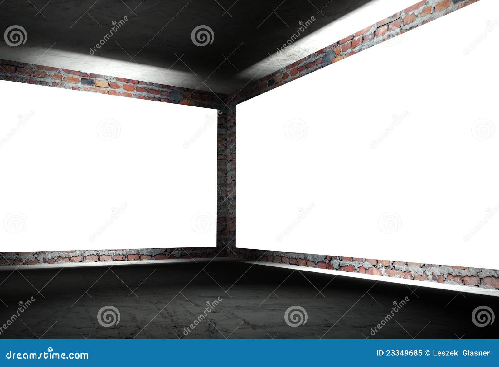 Old Interior Corner With Sign Royalty-Free Stock Photo | CartoonDealer ...