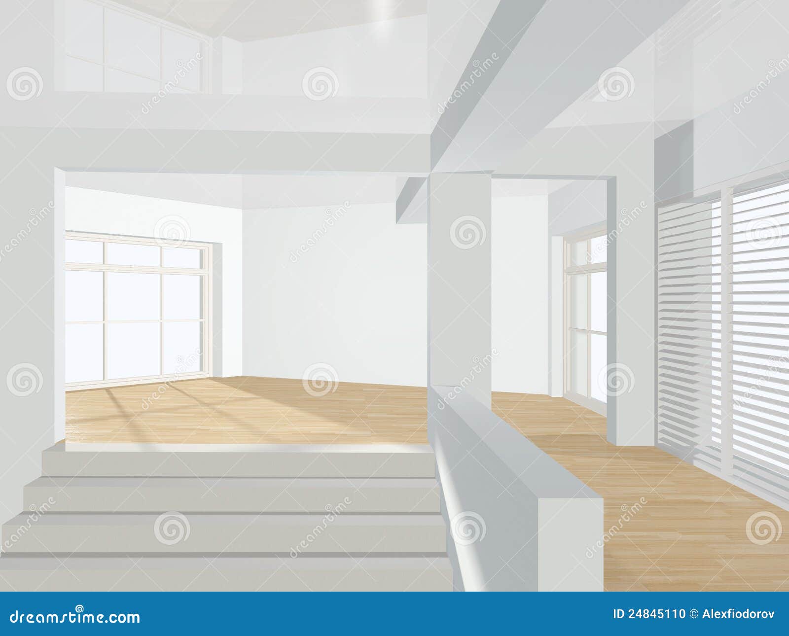 3d Interior (render Illustration). Stock Illustration - Illustration of ...