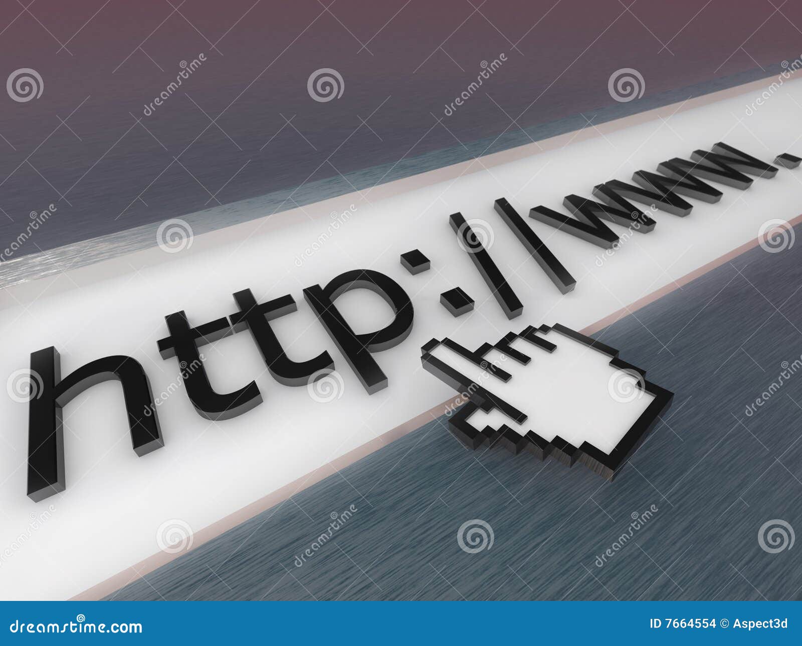 3D internet address bar. stock illustration. Illustration of address ...