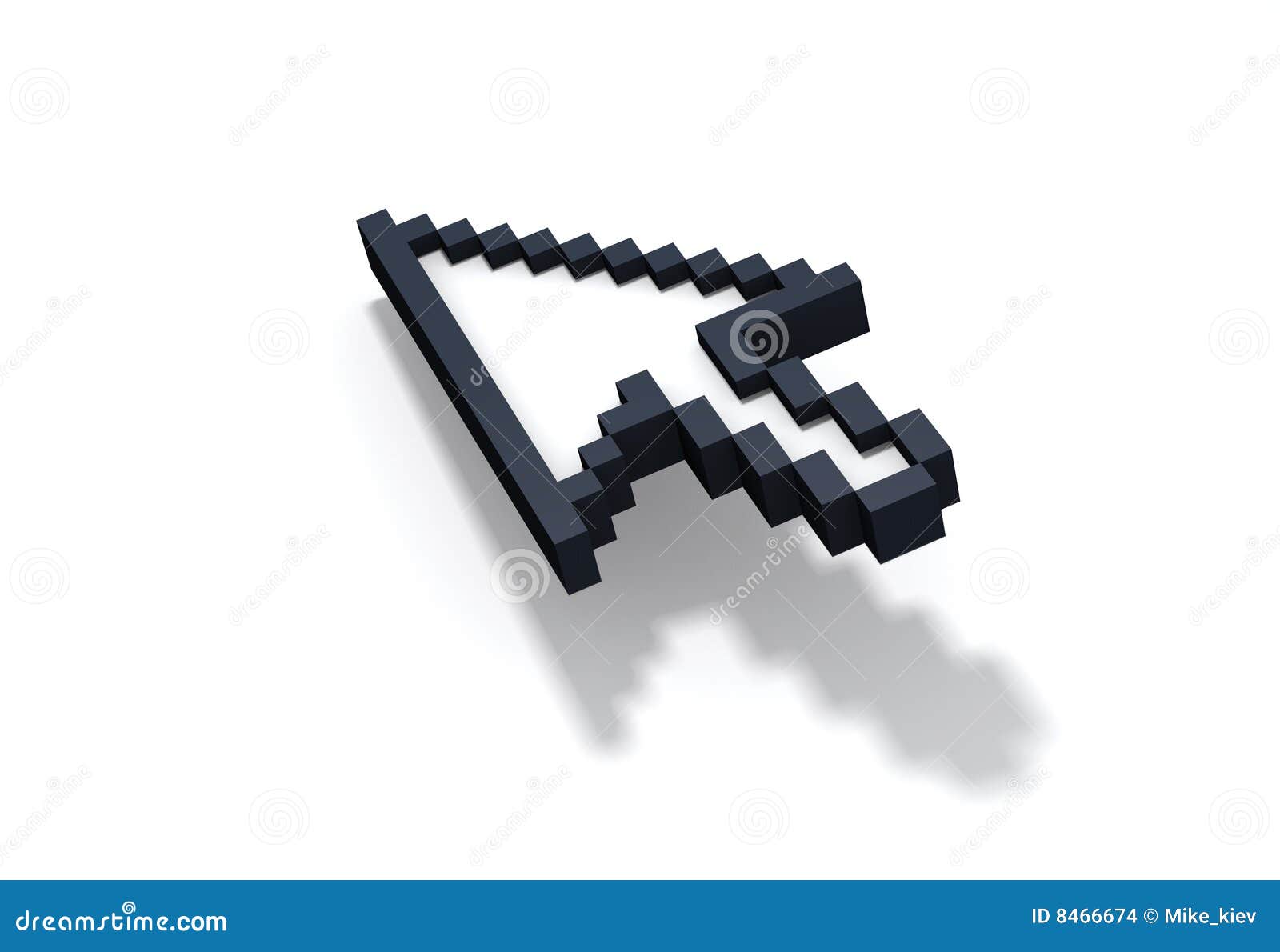 3d internet cursor stock illustration. Illustration of computer - 8466674