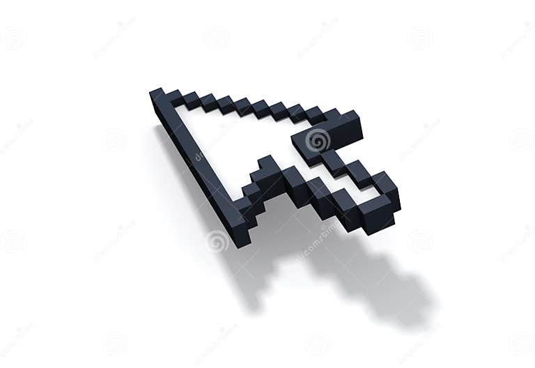3d internet cursor stock illustration. Illustration of computer - 8466674