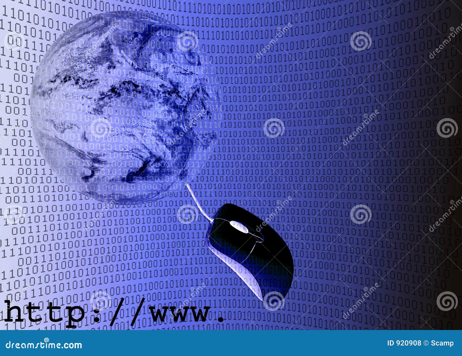 3D Internet Illustration stock illustration. Illustration of ...