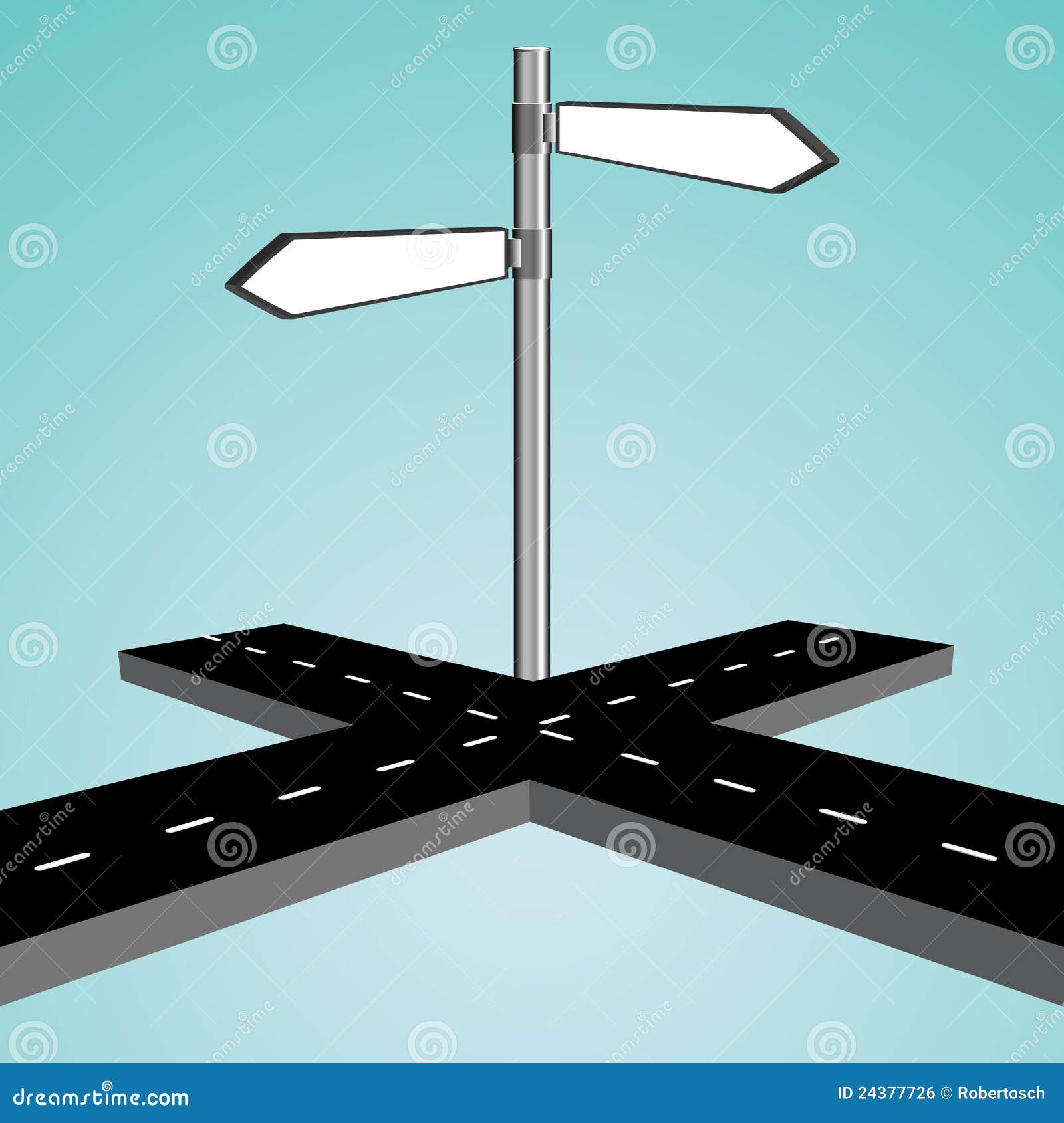 3d intersection stock vector. Illustration of guidance - 24377726