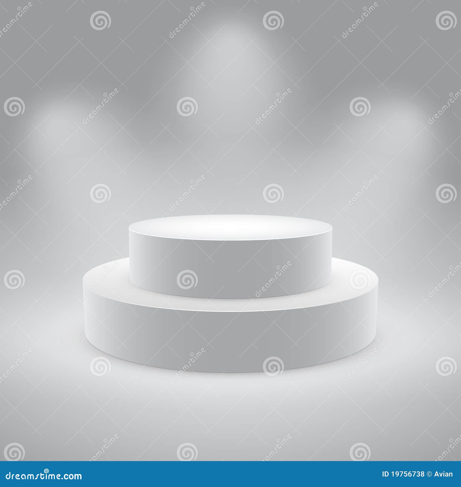 3d Isolated Empty White Podium Stock Vector - Illustration of abstract ...